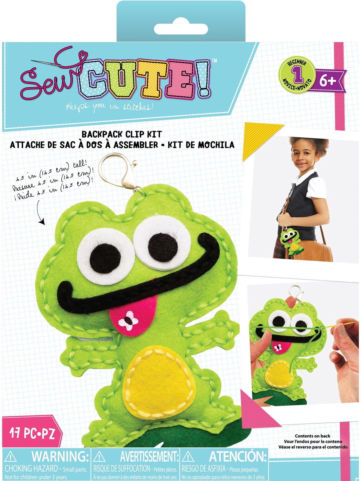 Colorbok Sew Cute! Felt Keychain-Frog - Walmart.com