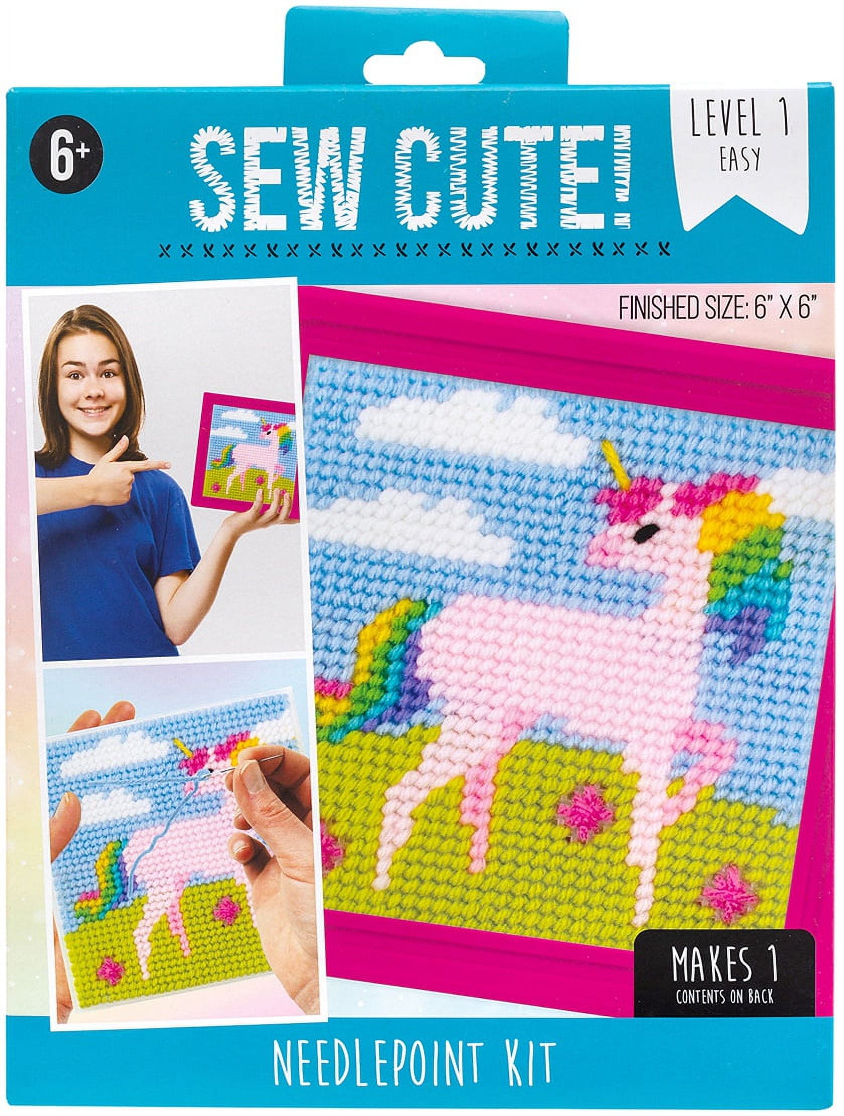 Colorbok Sew Cute! Needlepoint Kit-Unicorn - Walmart.com