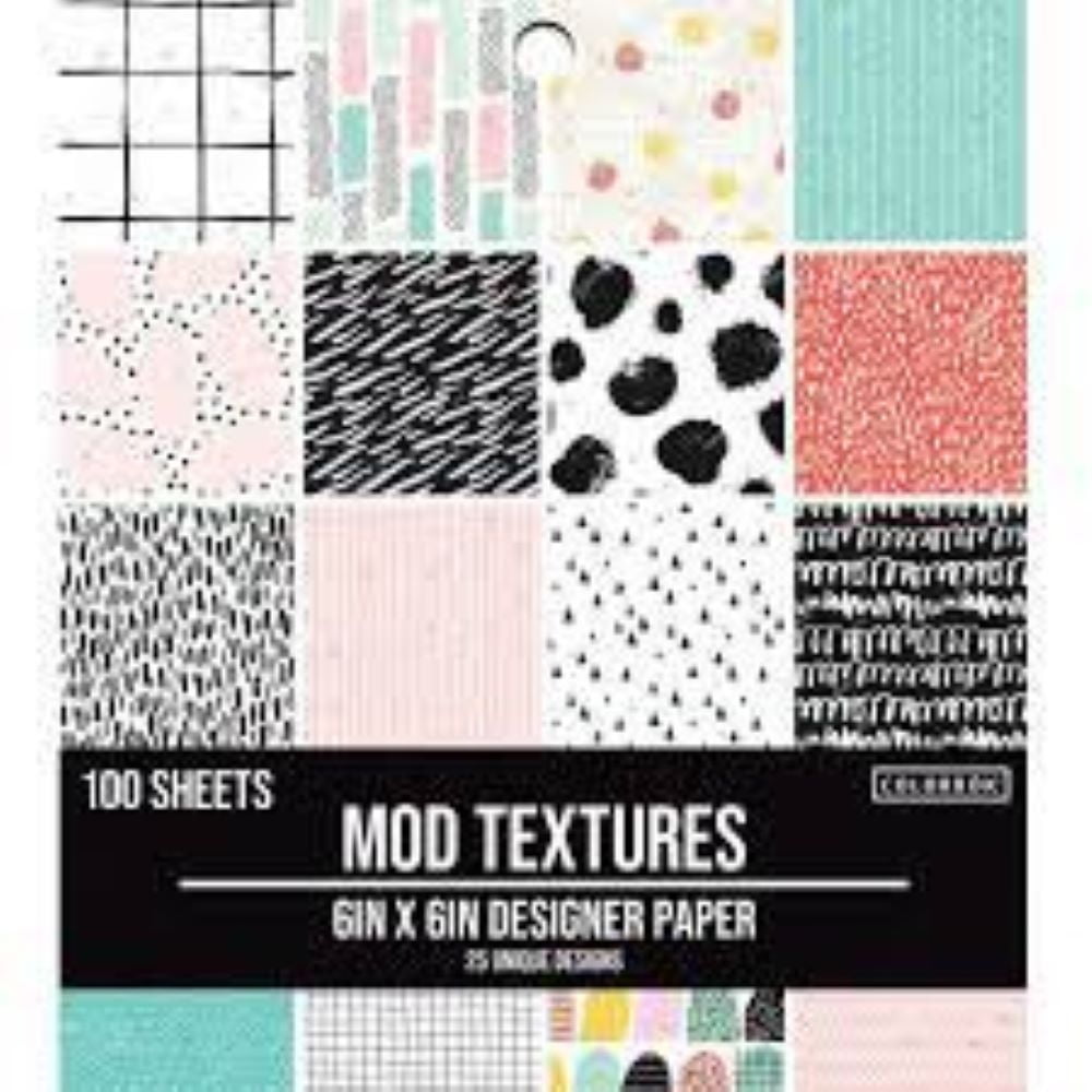 Colorbok Solid Paper Pad 6"X6" Modern Multicolor, 67 lb./100 GSM, 100 ...