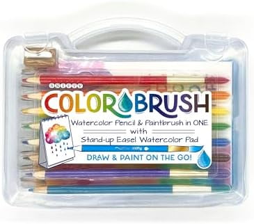 Colorbrush on The Go, Watercolor Pencil and Paintbrush with Stand-Up ...