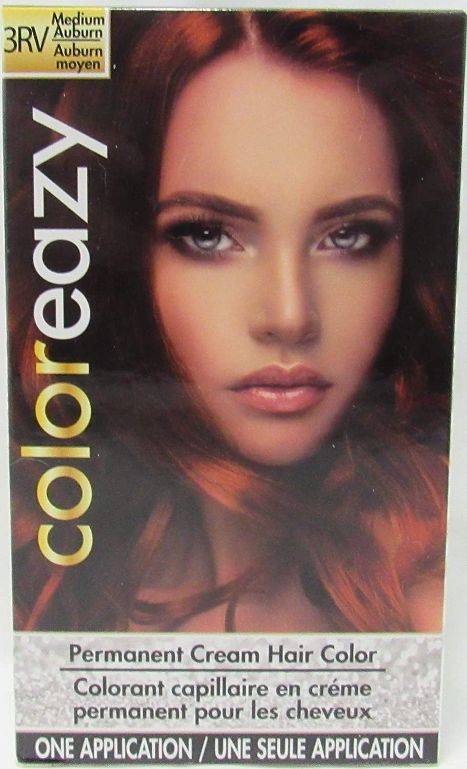 Coloreazy Permanent Cream Hair Color, Medium Auburn - Walmart.com