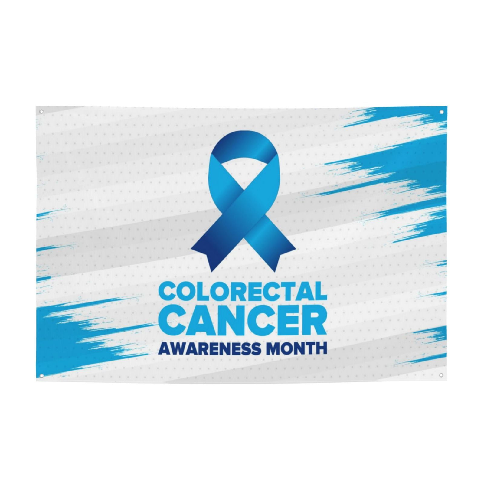 Colorectal Cancer Awareness Month Blue Ribbon Banner Party Backdrop ...