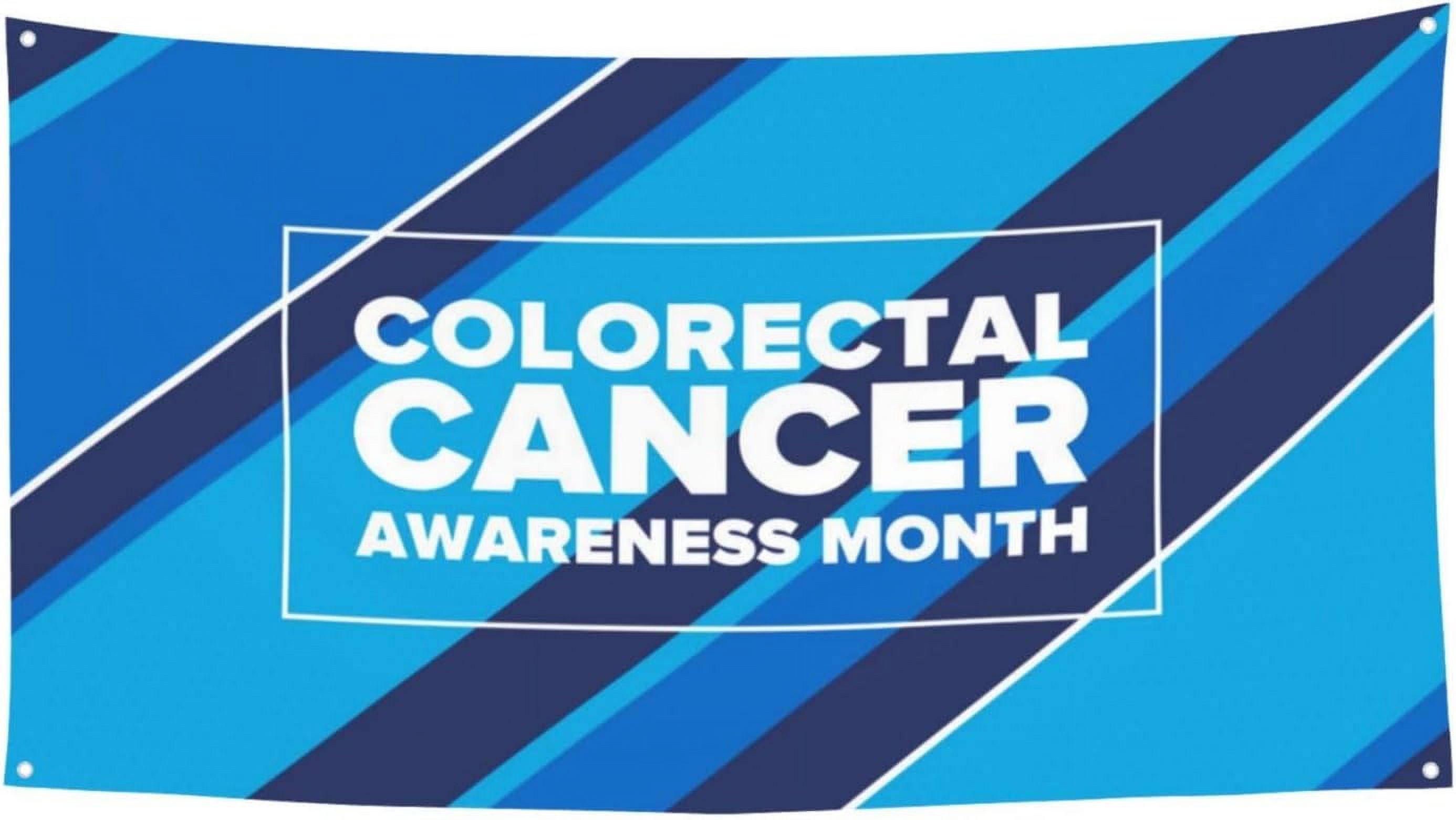 Colorectal Cancer Awareness Month Blue Ribbon 2024 Banner Large ...