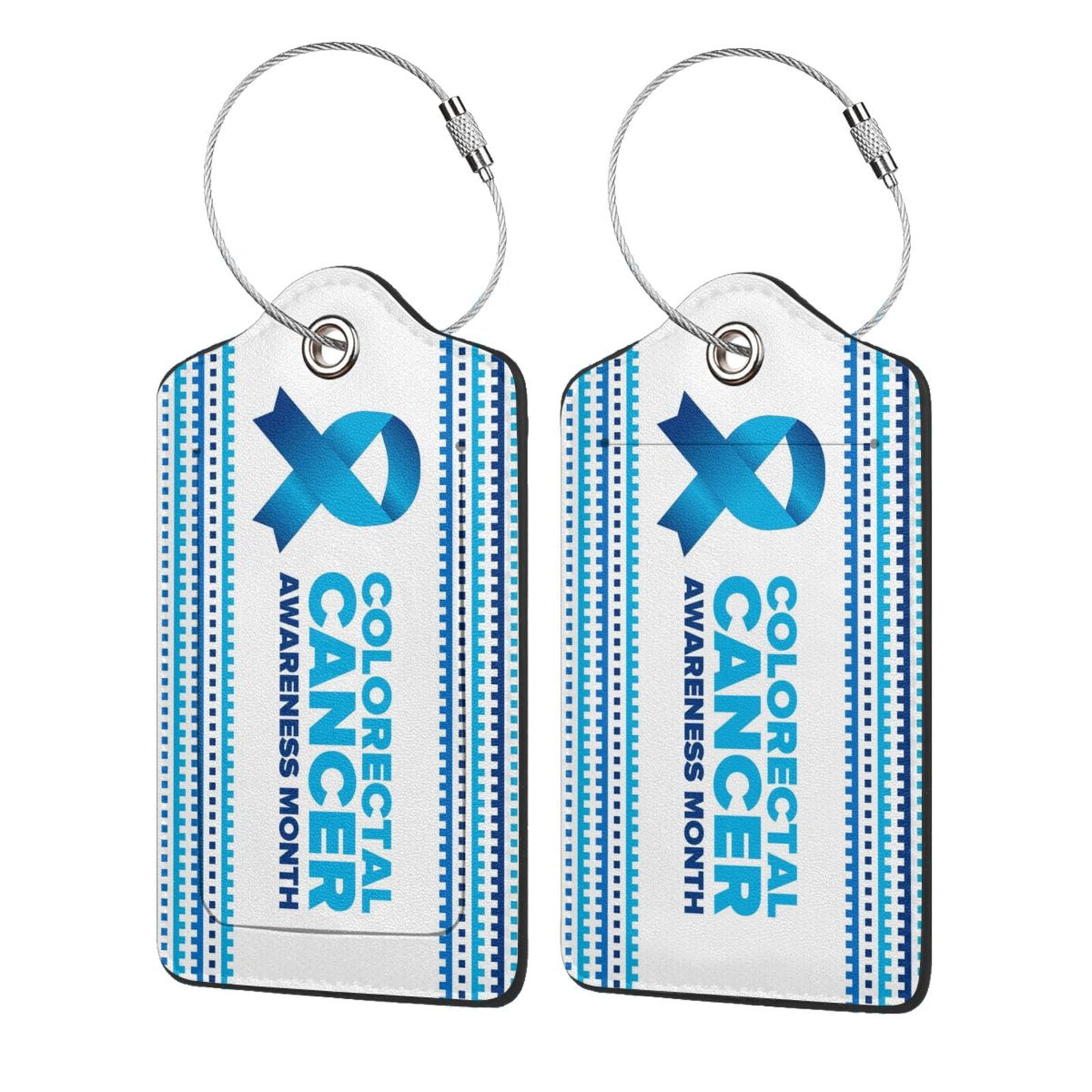 Colorectal Cancer Awareness Month Blue Ribbon 2024 Luggage Tags for ...