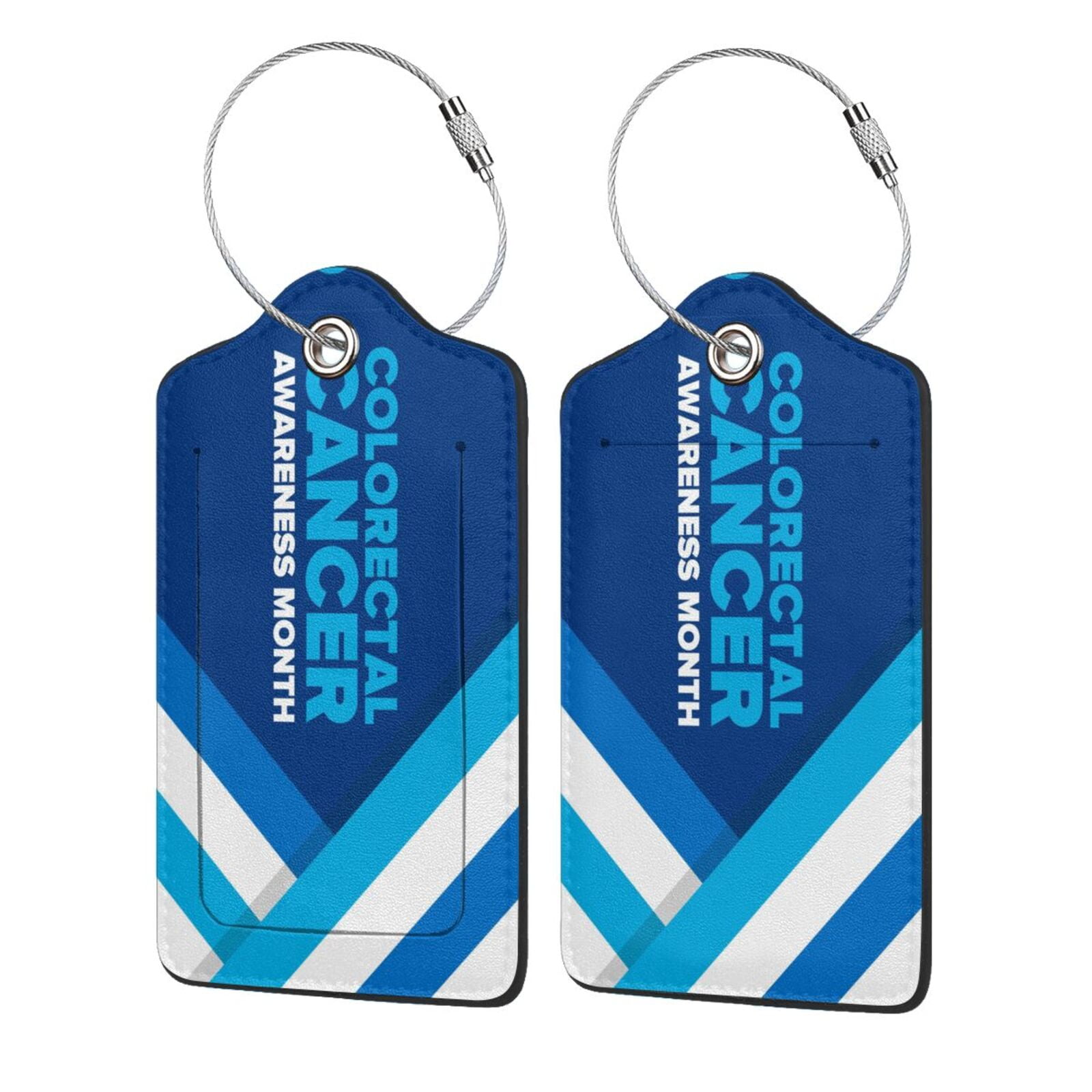 Colorectal Cancer Awareness Month Blue Ribbon 2024 Luggage Tags for ...