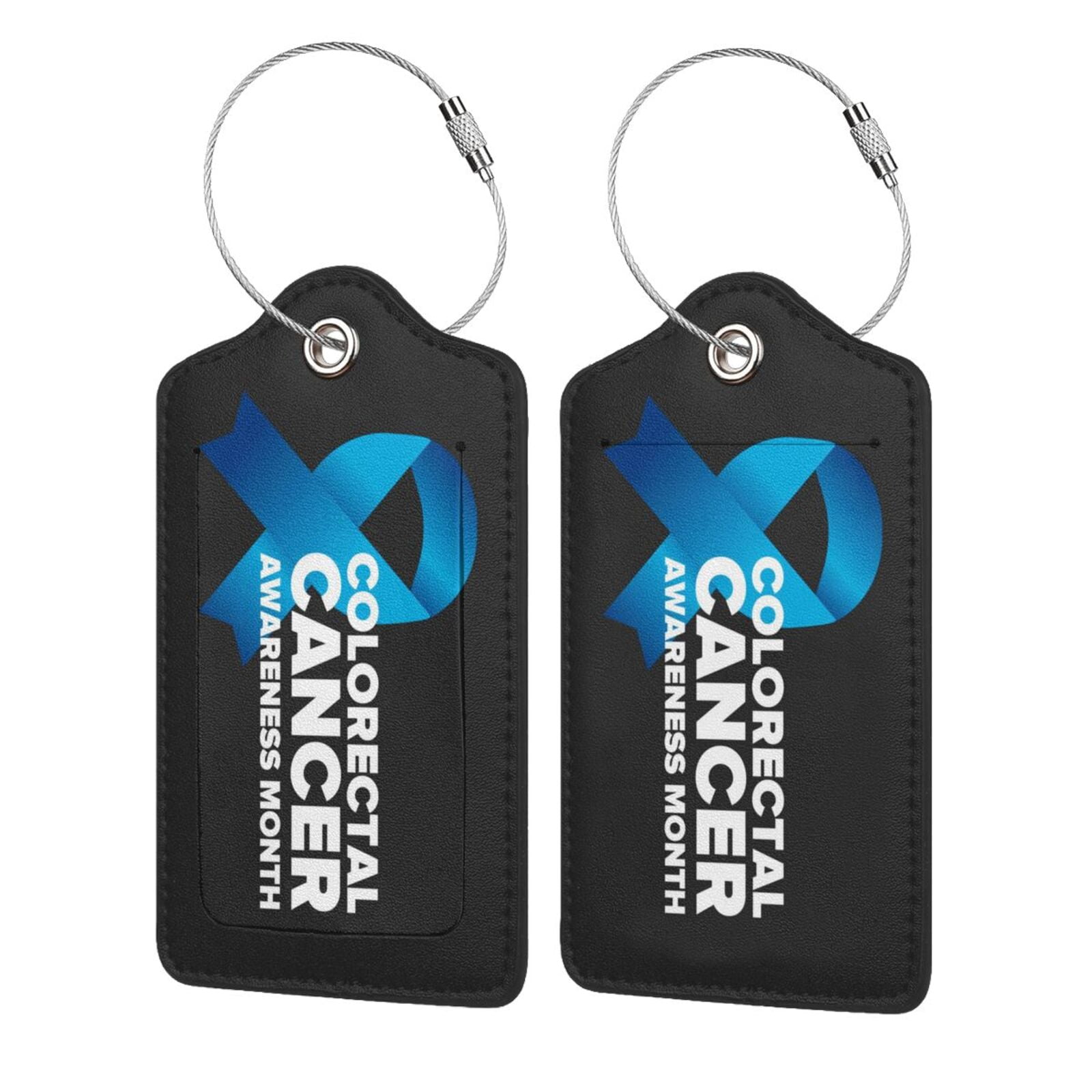 Colorectal Cancer Awareness Month Blue Ribbon 2024 Luggage Tags for ...