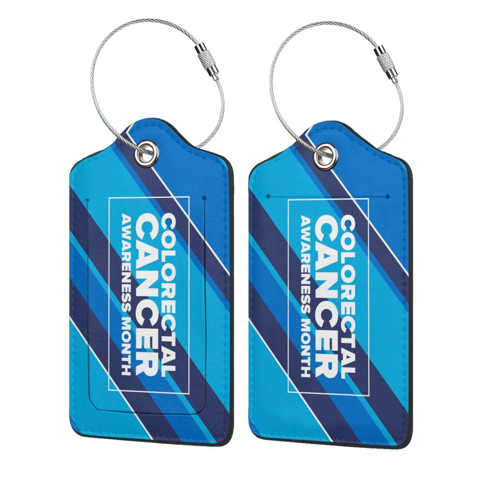 Colorectal Cancer Awareness Month Blue Ribbon 2024 Luggage Tags for ...