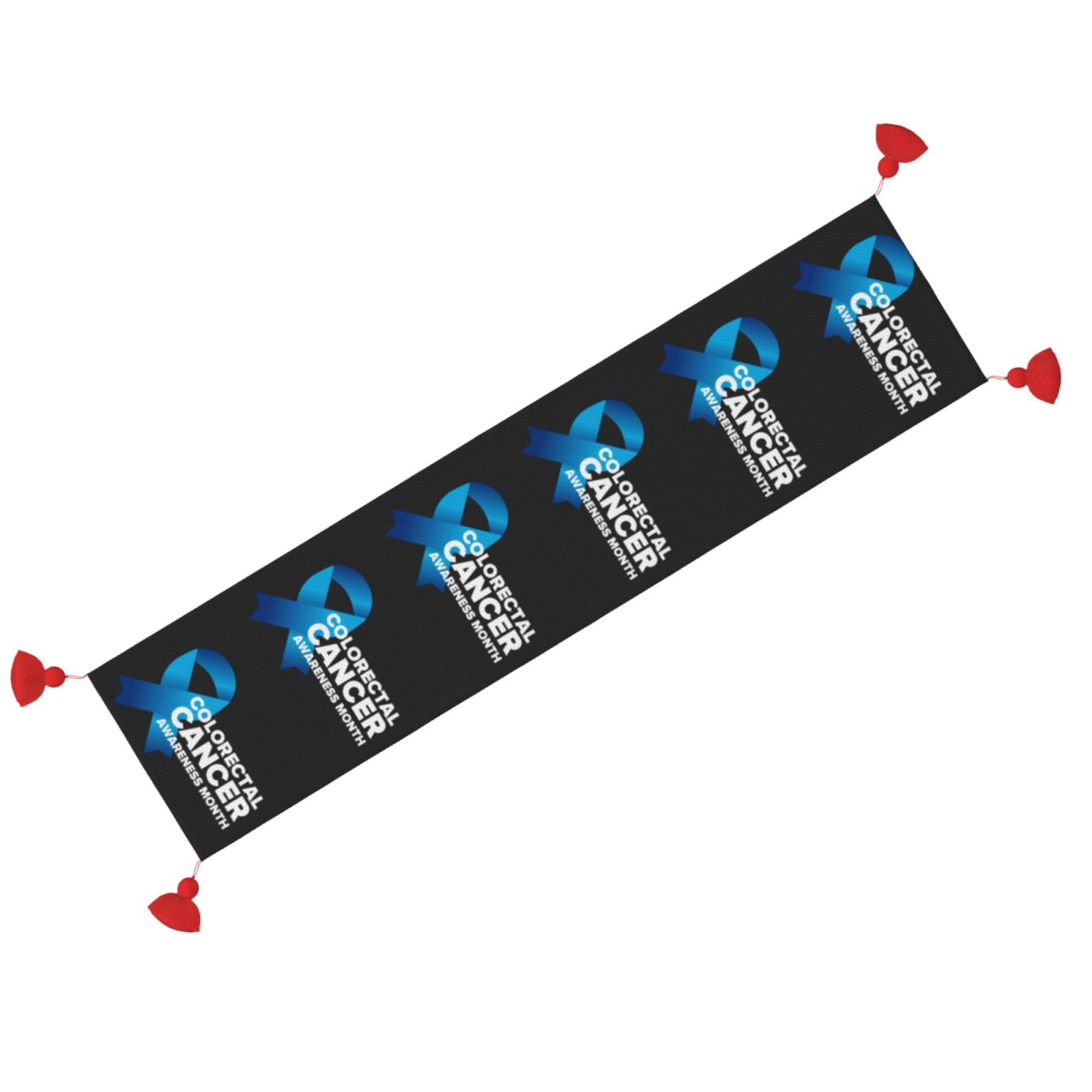 Colorectal Cancer Awareness Month Blue Ribbon 2024 Table Runner Linen ...