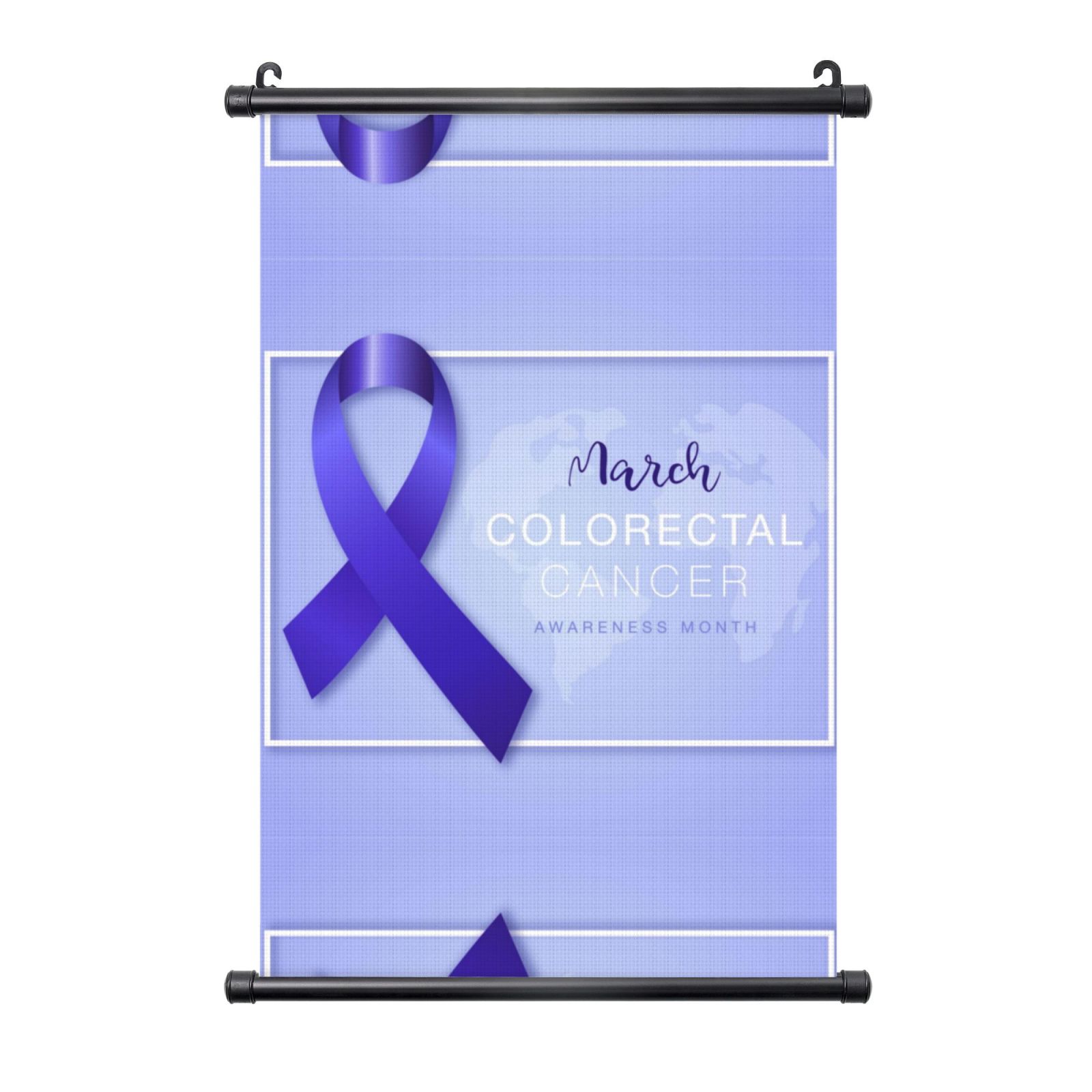 Colorectal Cancer Awareness Month Blue Ribbon 2025 Poster Wall Art ...