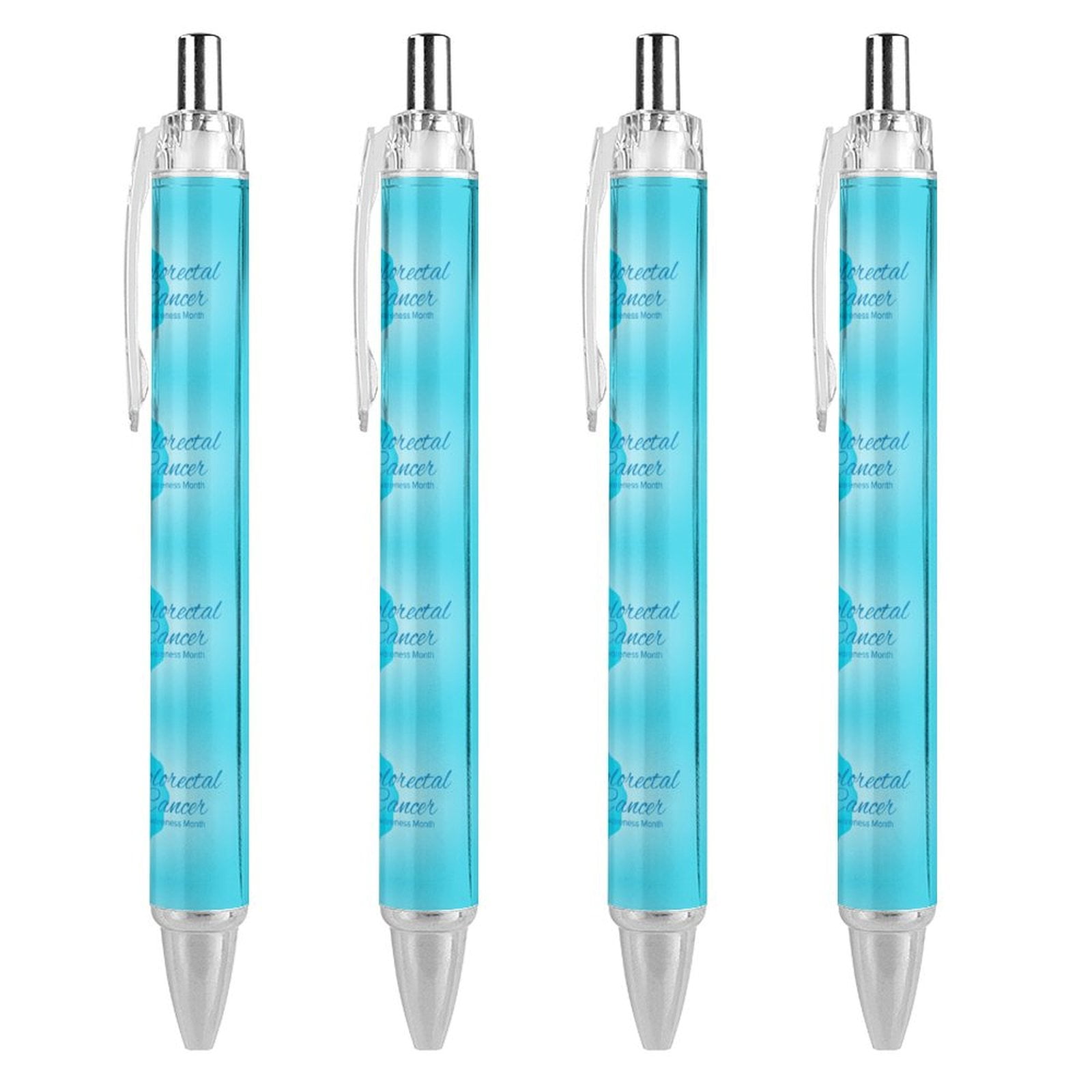 Colorectal Cancer Awareness Month Blue Ribbon Ballpoint Pen Retractable ...