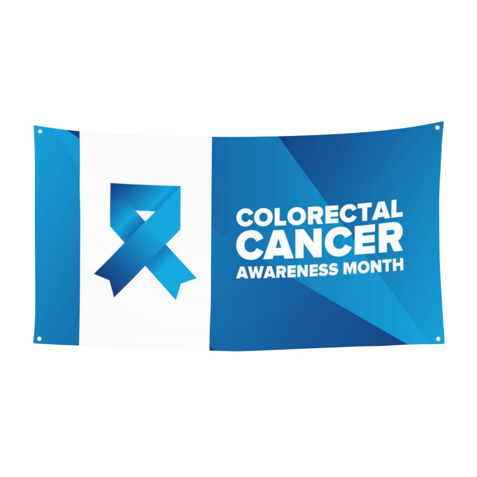 Colorectal Cancer Awareness Month Blue Ribbon Banner Backdrop Flag ...