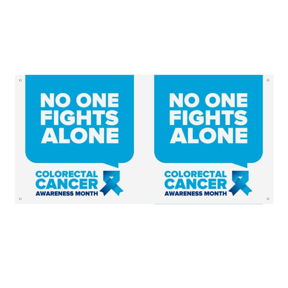 Colorectal Cancer Awareness Month Blue Ribbon Banner Backdrop Large ...