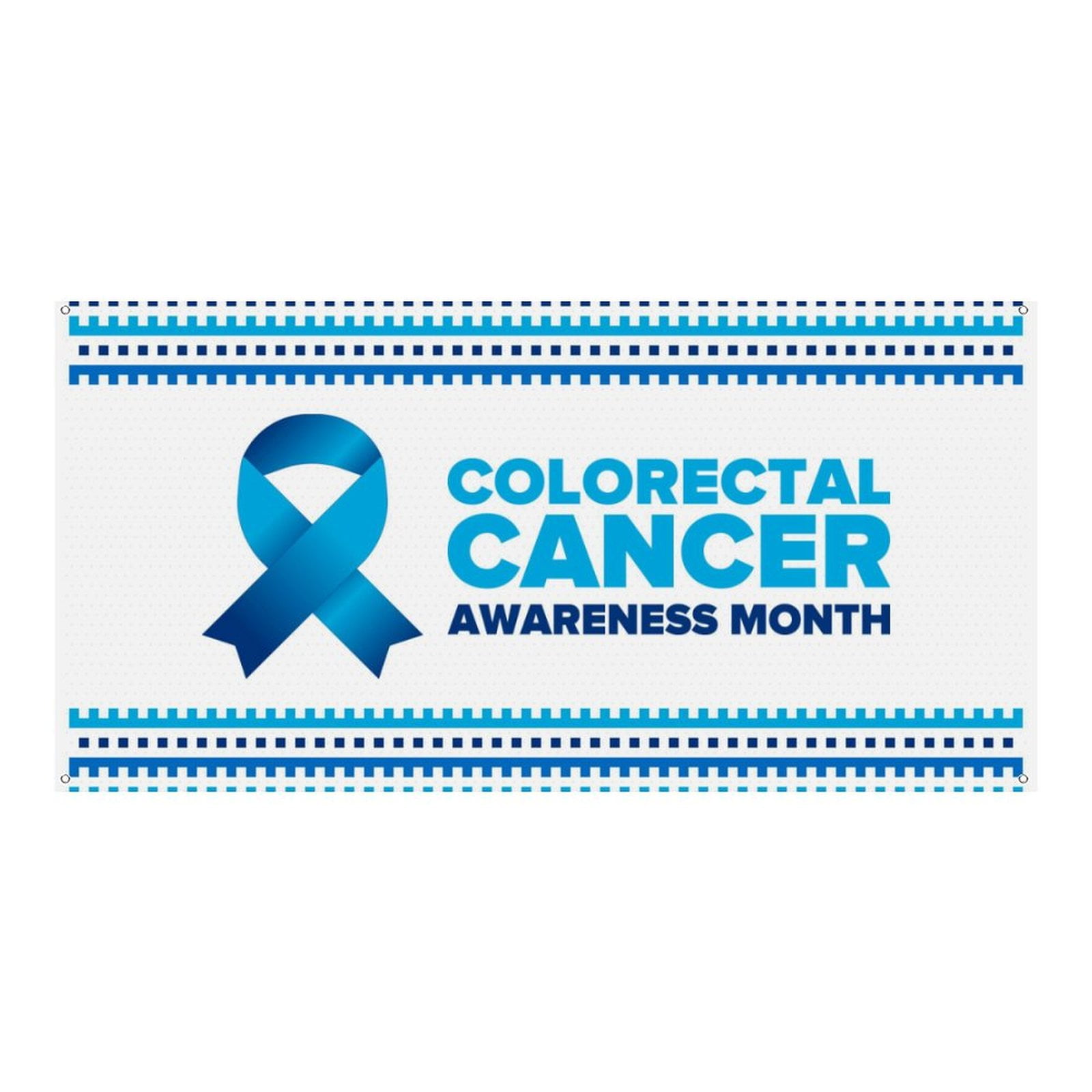 Colorectal Cancer Awareness Month Blue Ribbon Banner Backdrop Large ...