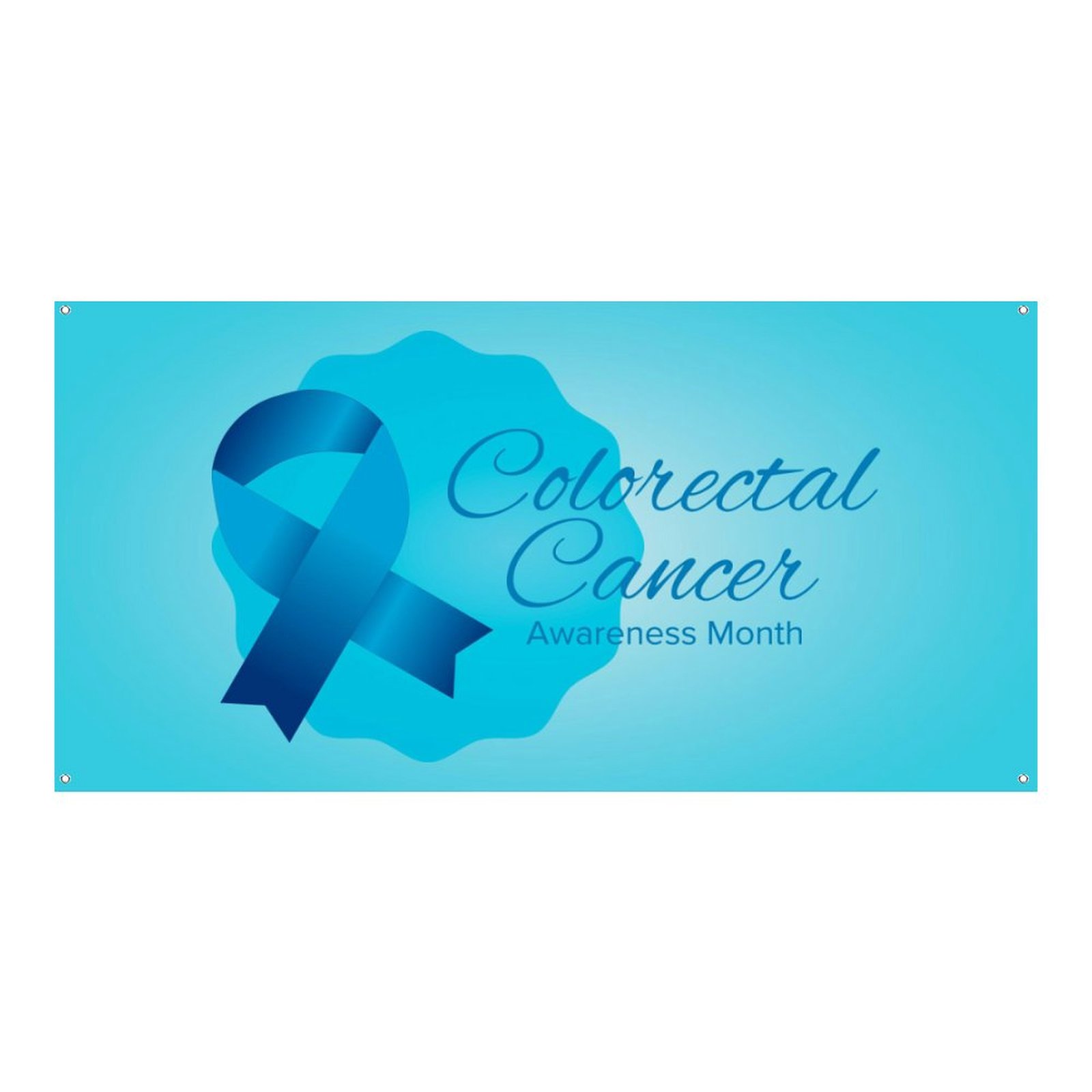 Colorectal Cancer Awareness Month Blue Ribbon Banner Backdrop Large ...