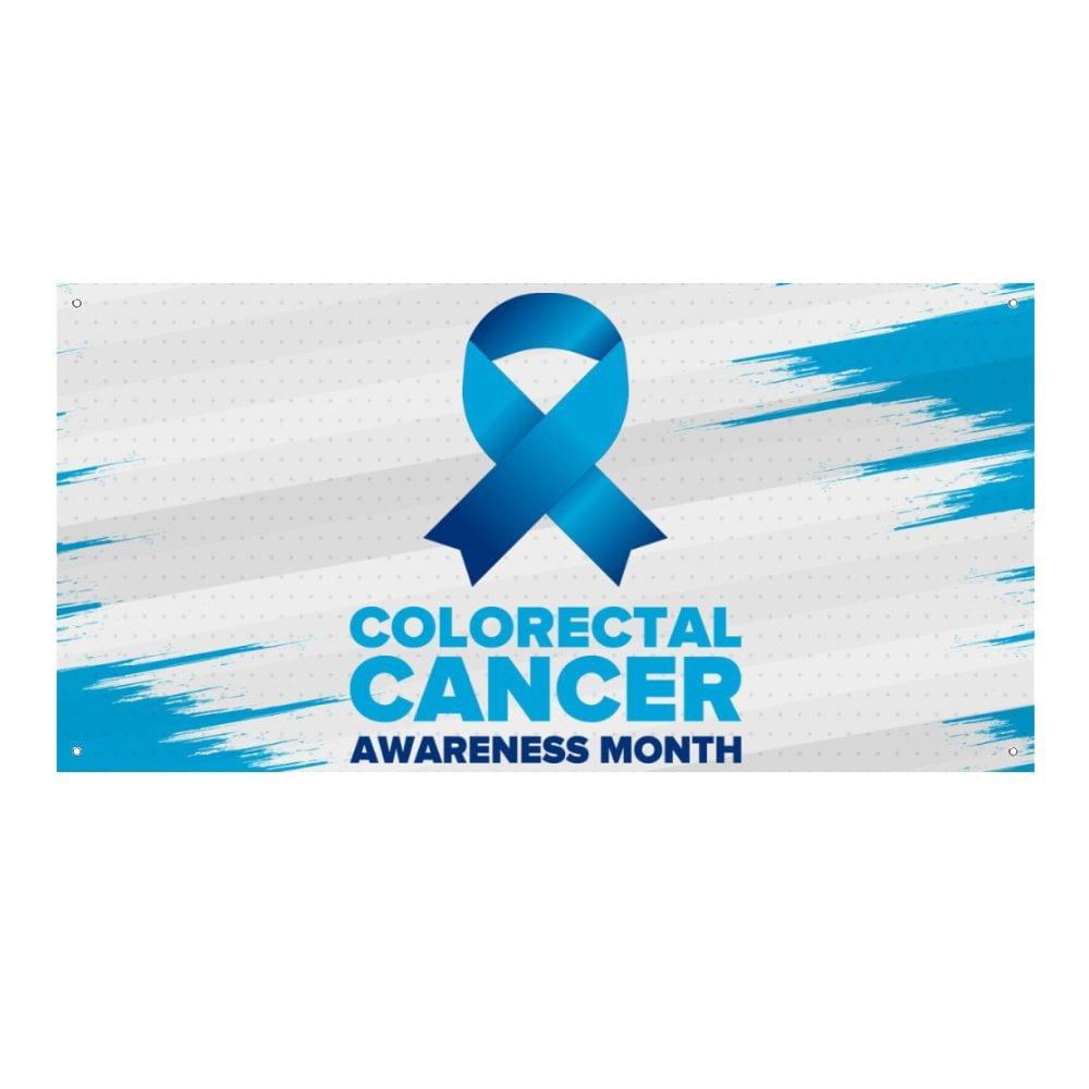 Colorectal Cancer Awareness Month Blue Ribbon Banners Flag Hanging ...