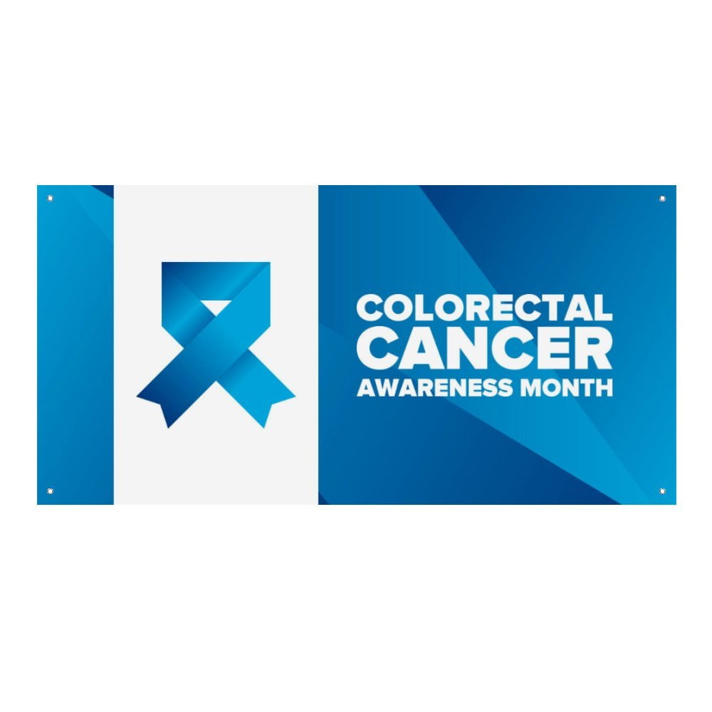 Colorectal Cancer Awareness Month Blue Ribbon Banners Flag Hanging ...