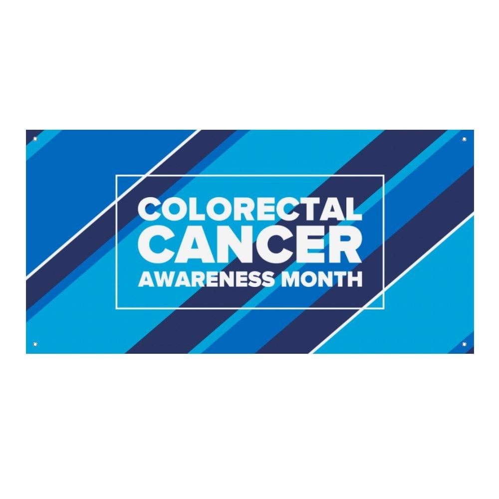 Colorectal Cancer Awareness Month Blue Ribbon Banners Flag Hanging ...