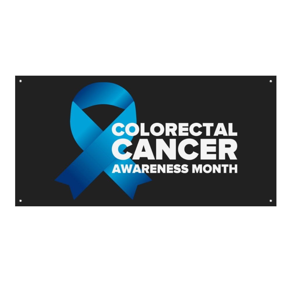 Colorectal Cancer Awareness Month Blue Ribbon Banners Flag Hanging ...