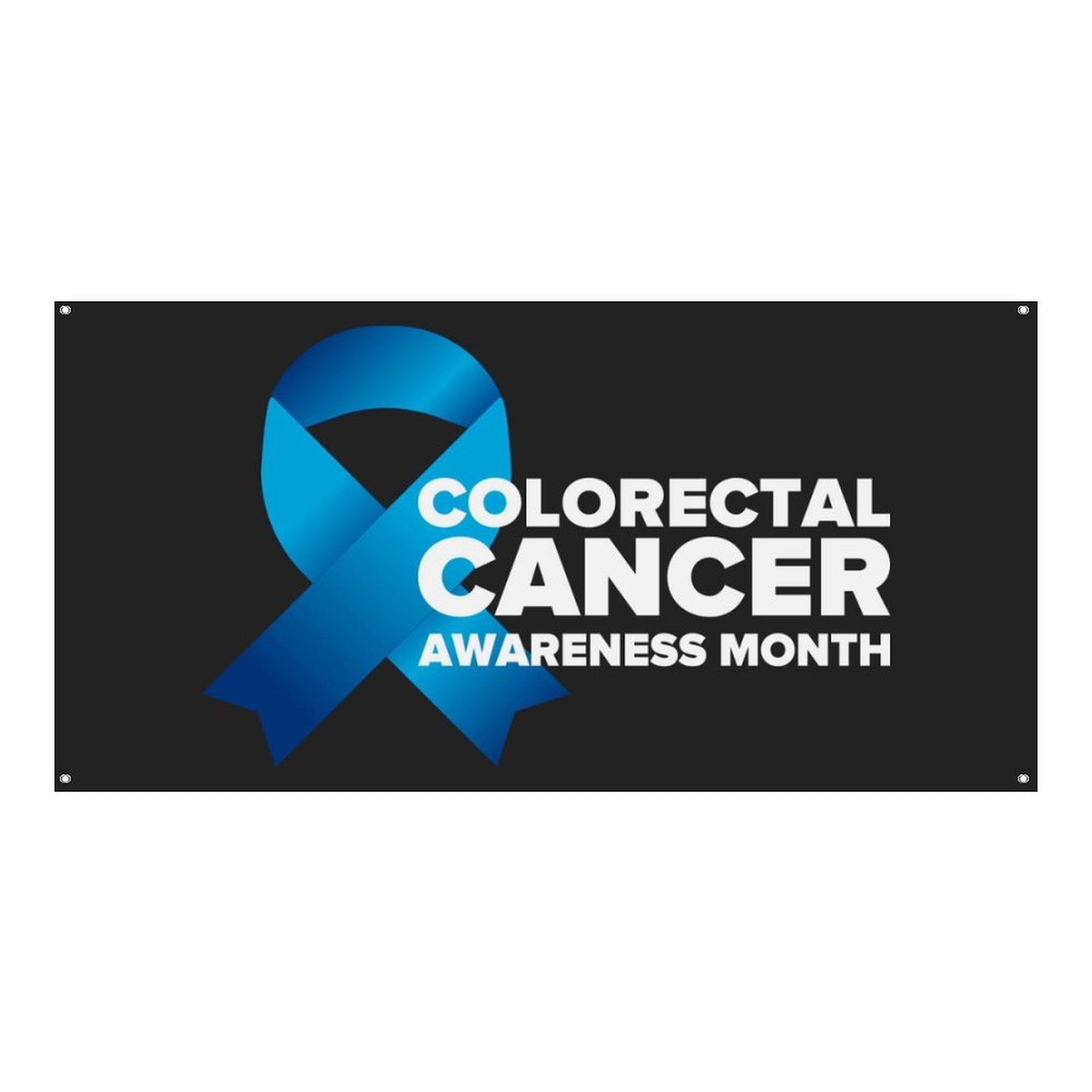 Colorectal Cancer Awareness Month Blue Ribbon Banners Flag Hanging ...