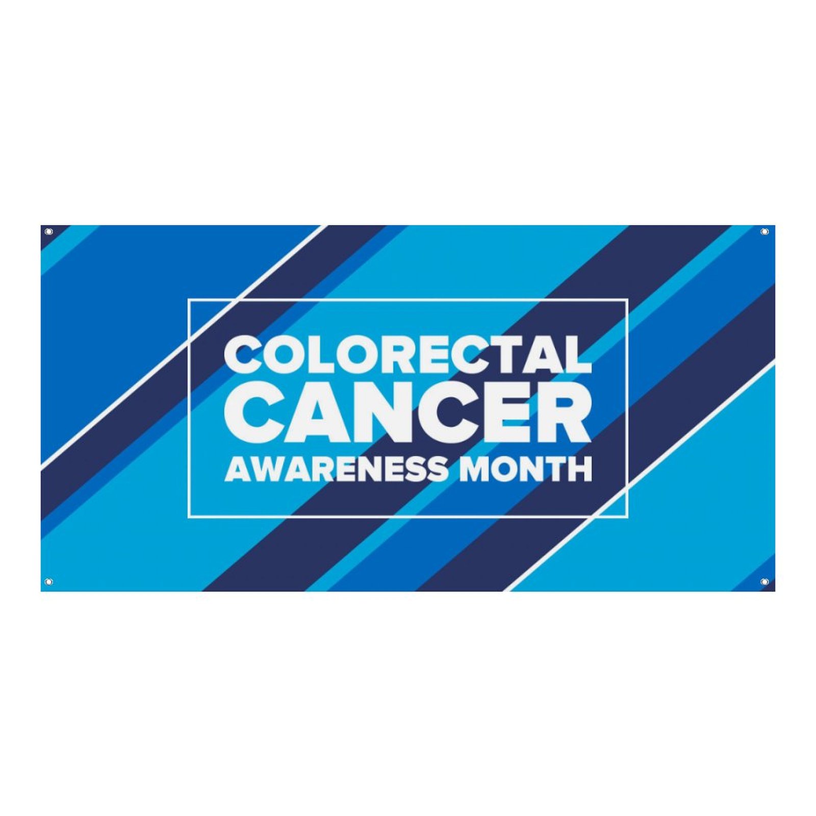 Colorectal Cancer Awareness Month Blue Ribbon Banners Flag Hanging ...