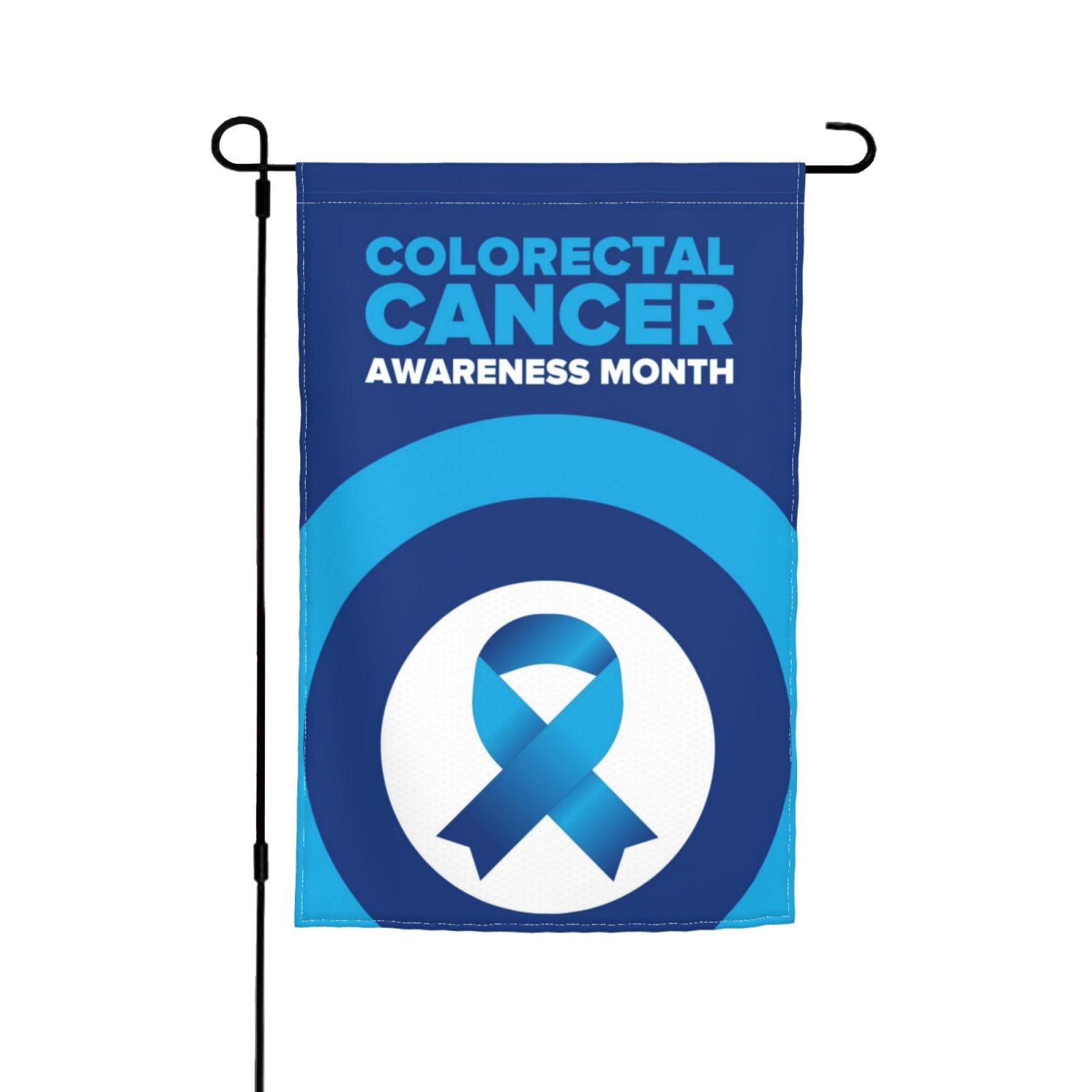 Colorectal Cancer Awareness Month Blue Ribbon Garden Flags 12x18 Inch