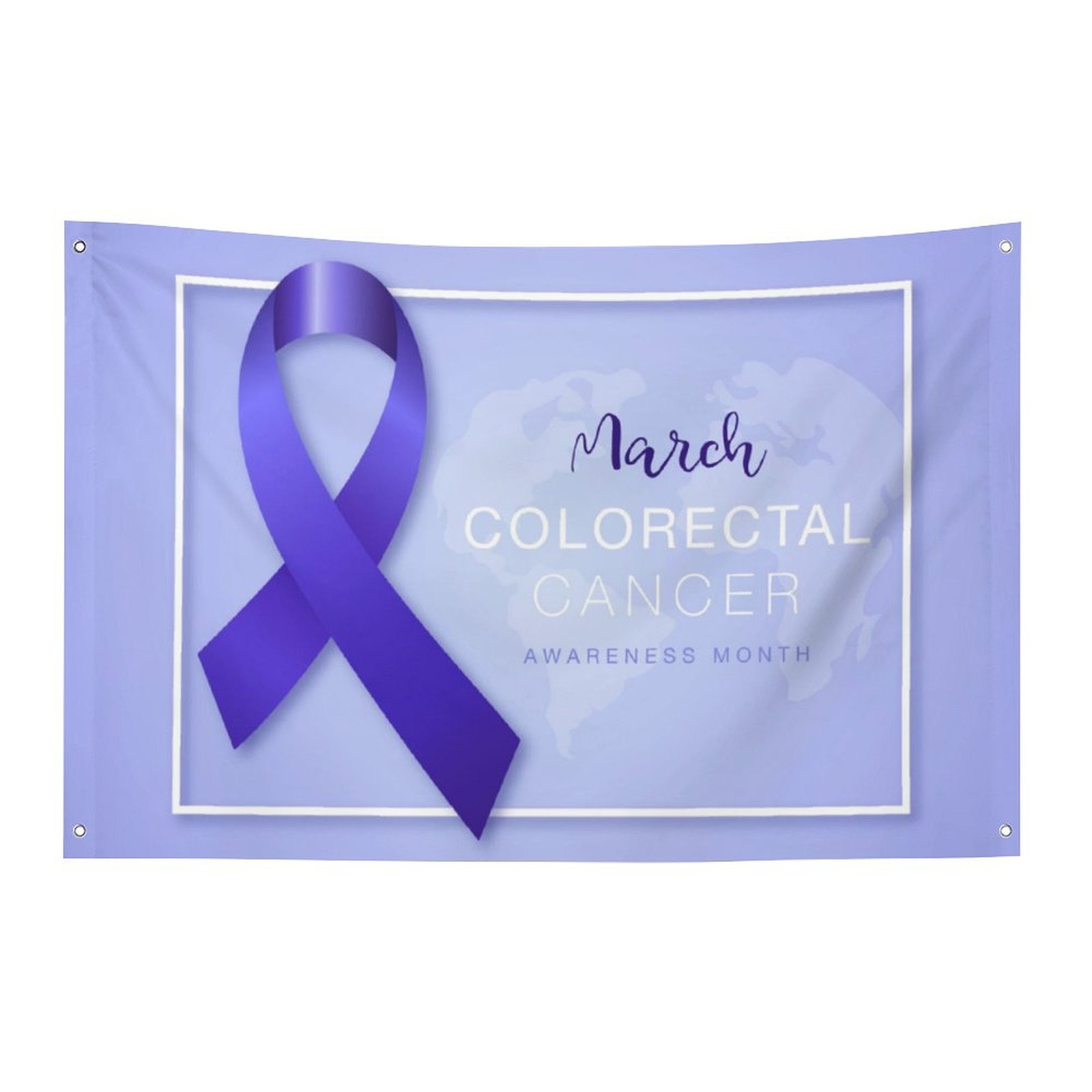Colorectal Cancer Awareness Month Tapestry Banner Backdrop Flag ...