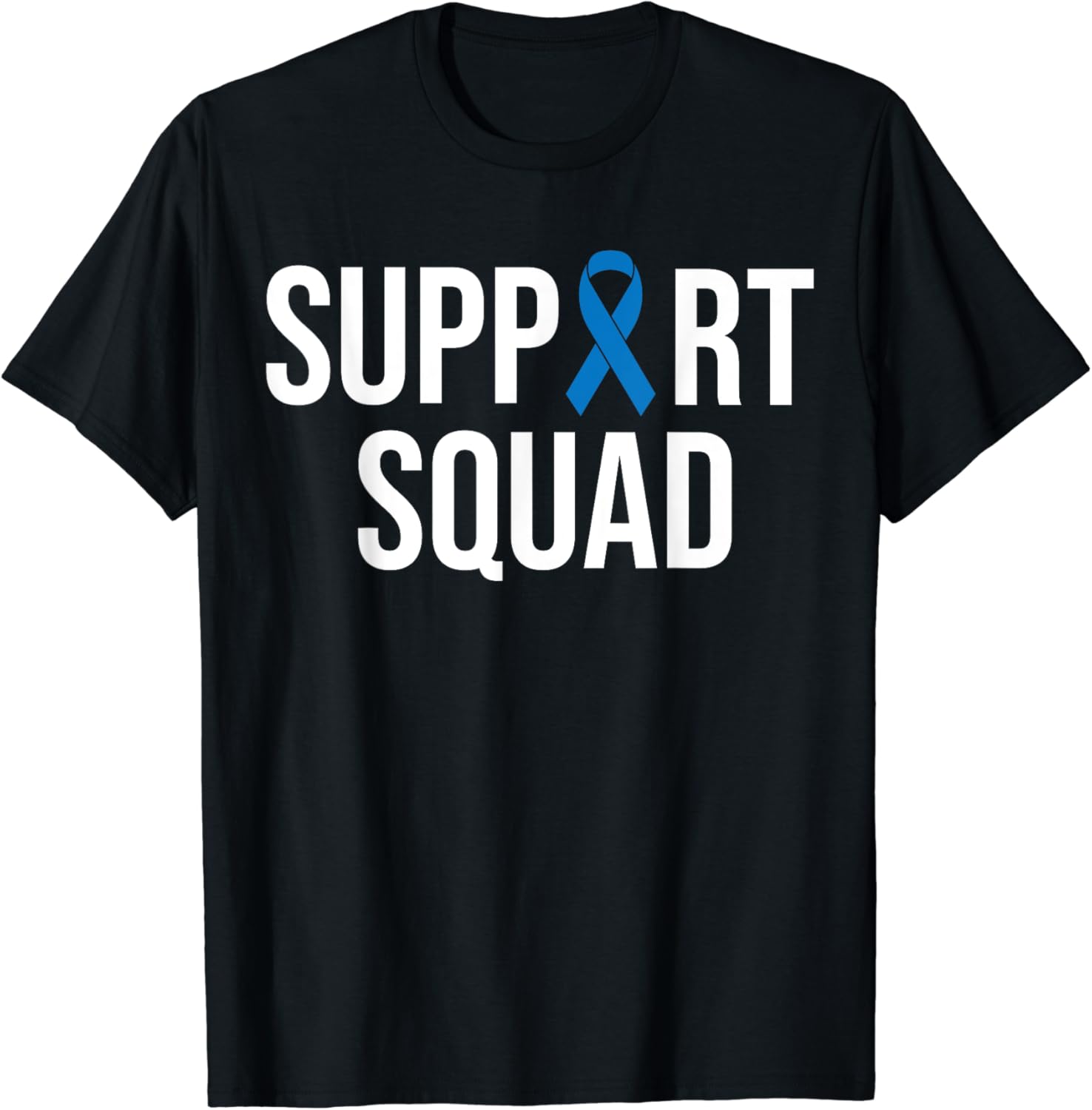 Colorectal Cancer Colon Cancer Blue Ribbon T-Shirt - Walmart.com