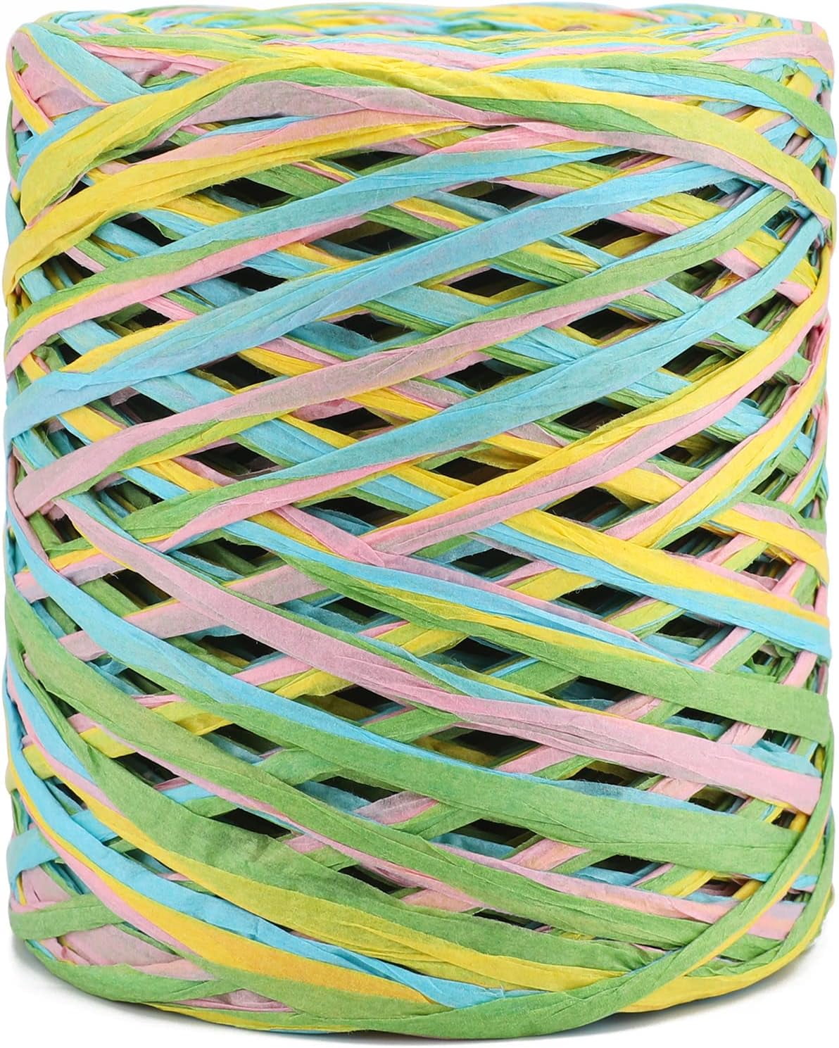Colored 394 Feet Raffia Paper Ribbon, Christmas Raffia Ribbon, Rainbow ...