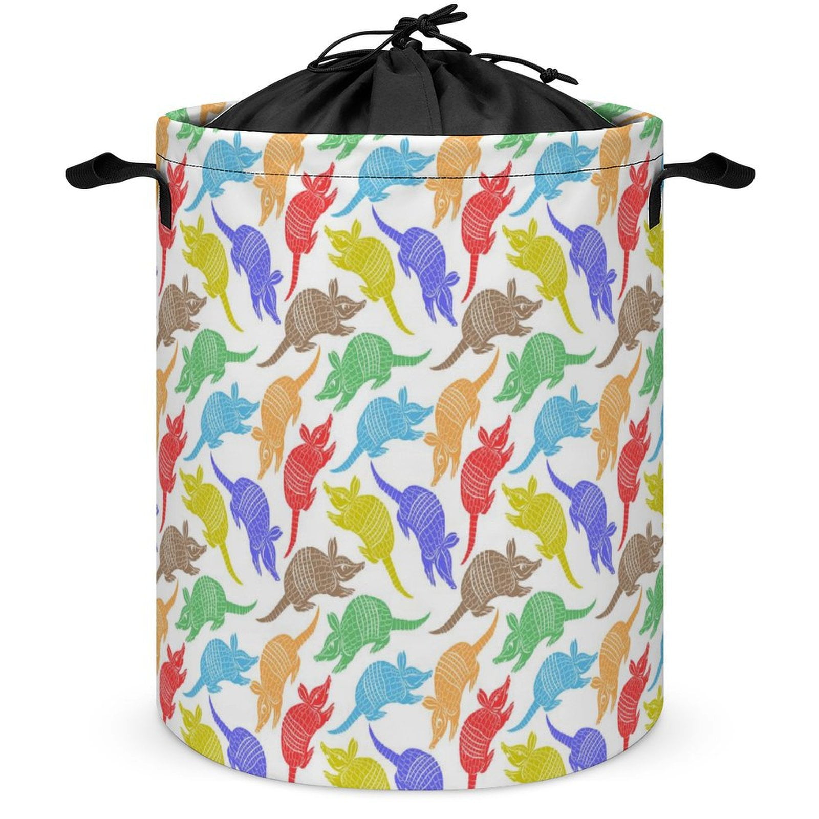 Colored Armadillos Laundry Basket Dirty Clothes Hamper, Waterproof ...
