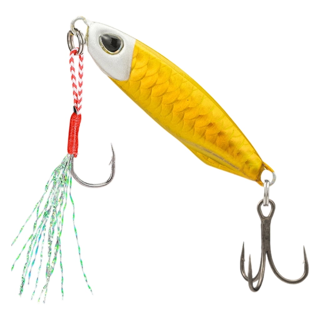 Colored Artificial Lures Features Double Hook and Slow Sinking ...