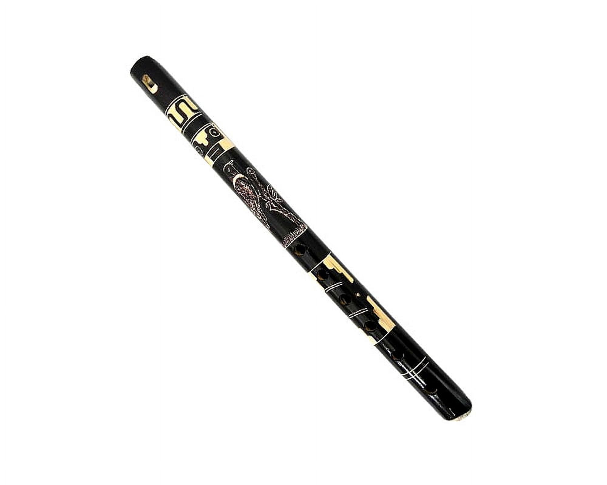 Colored Bamboo Wooden Native Tribal Nature Pattern Flute Woodwind ...