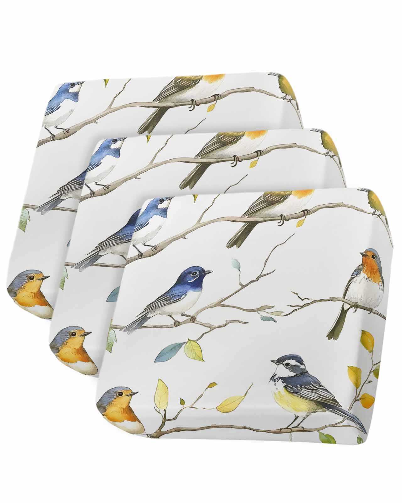 Colored Bird Leaf Sofa Couch Cushion Covers Washable, Removable ...