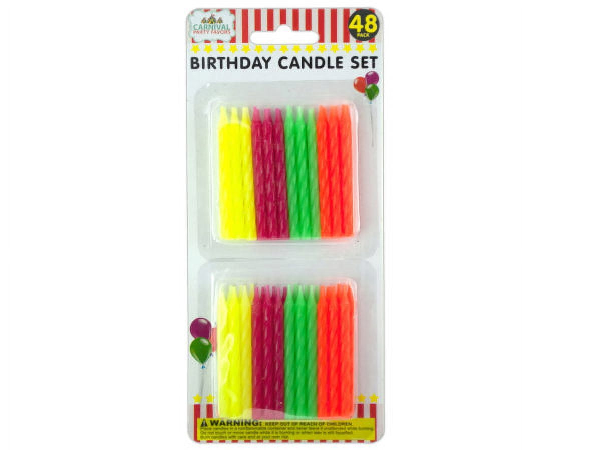 Colored Birthday Candle Set - Walmart.com