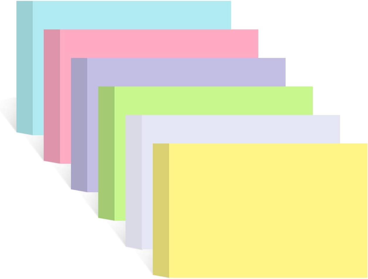 Colored Blank Index Cards Inch Flash Cards Flashcards Heavy Weight Note ...
