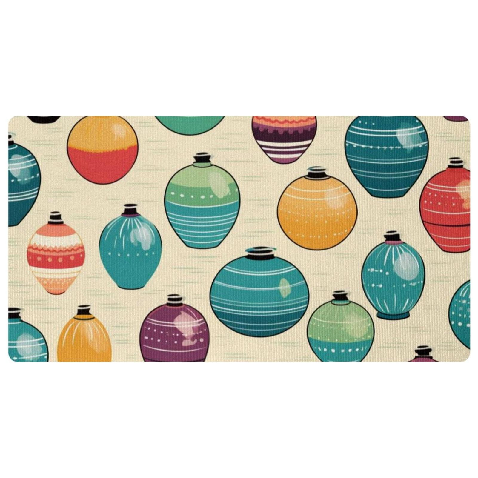 Colored Bottle Bowling Ball Deluxe Kitchen Mats for Floor - Anti ...