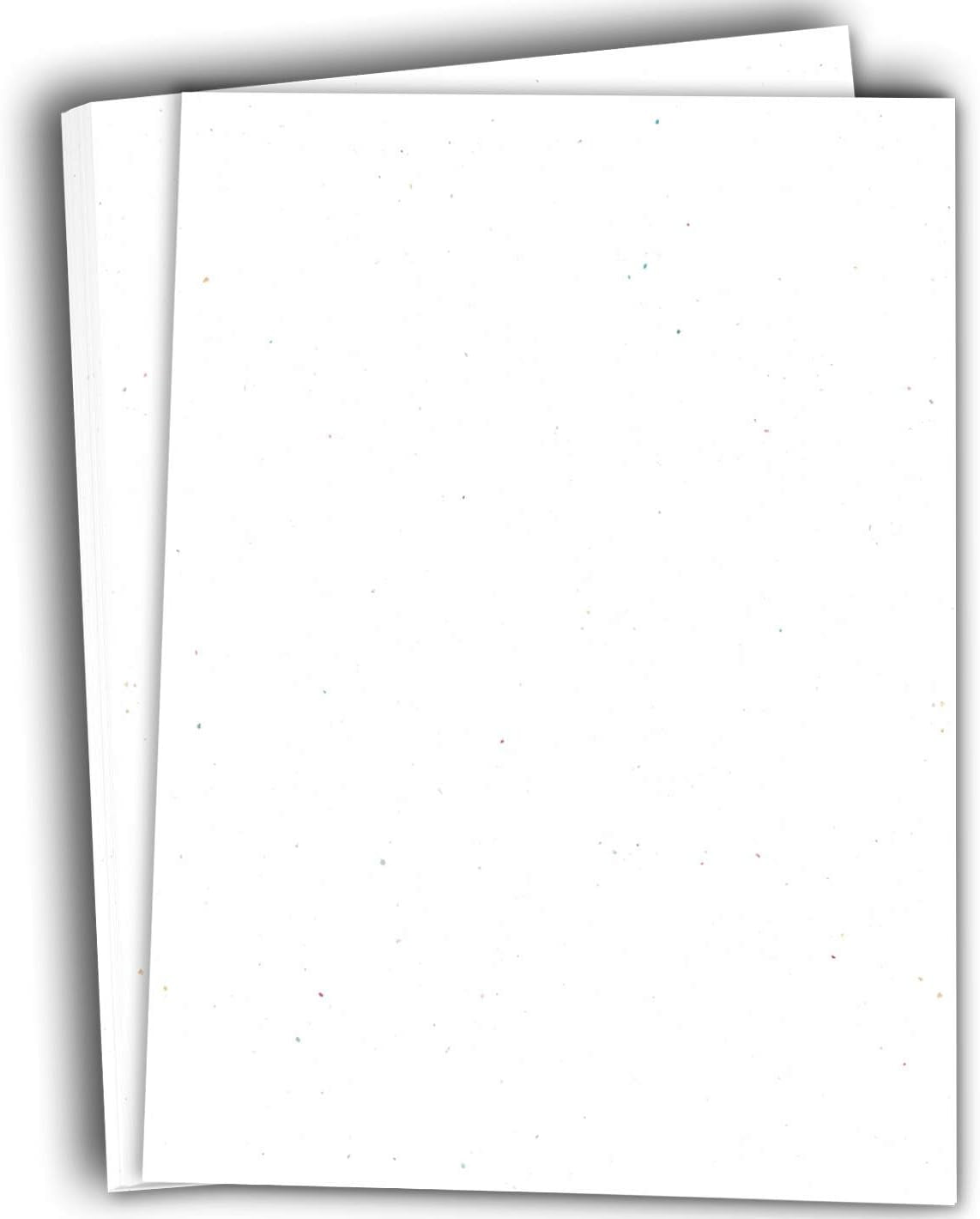 Colored Cardstock Scrapbook Paper 8.5" x 11" Speckled White Mix Color ...