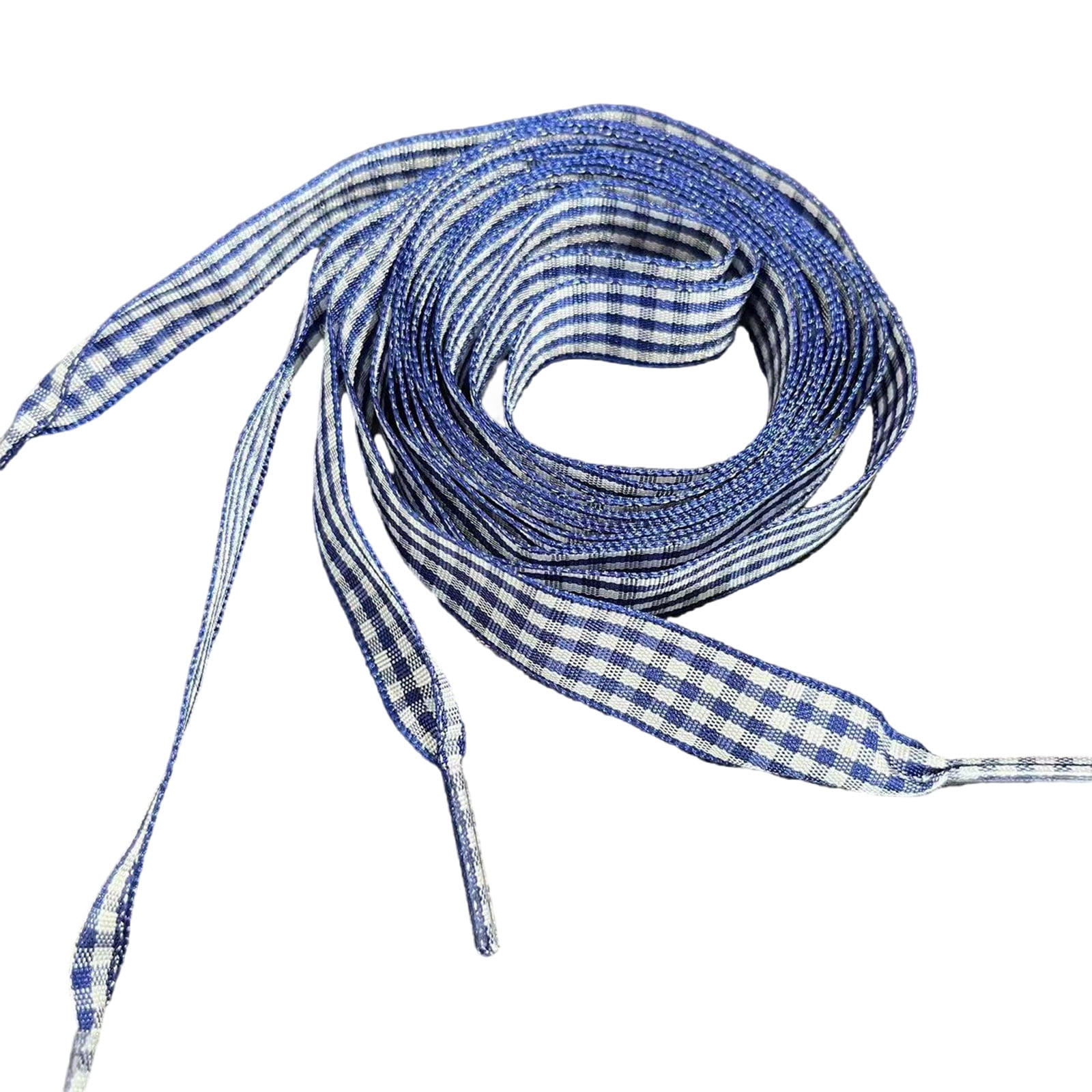 Colored Checkered Polyester Shoelaces Durability Comfort Shoe String ...