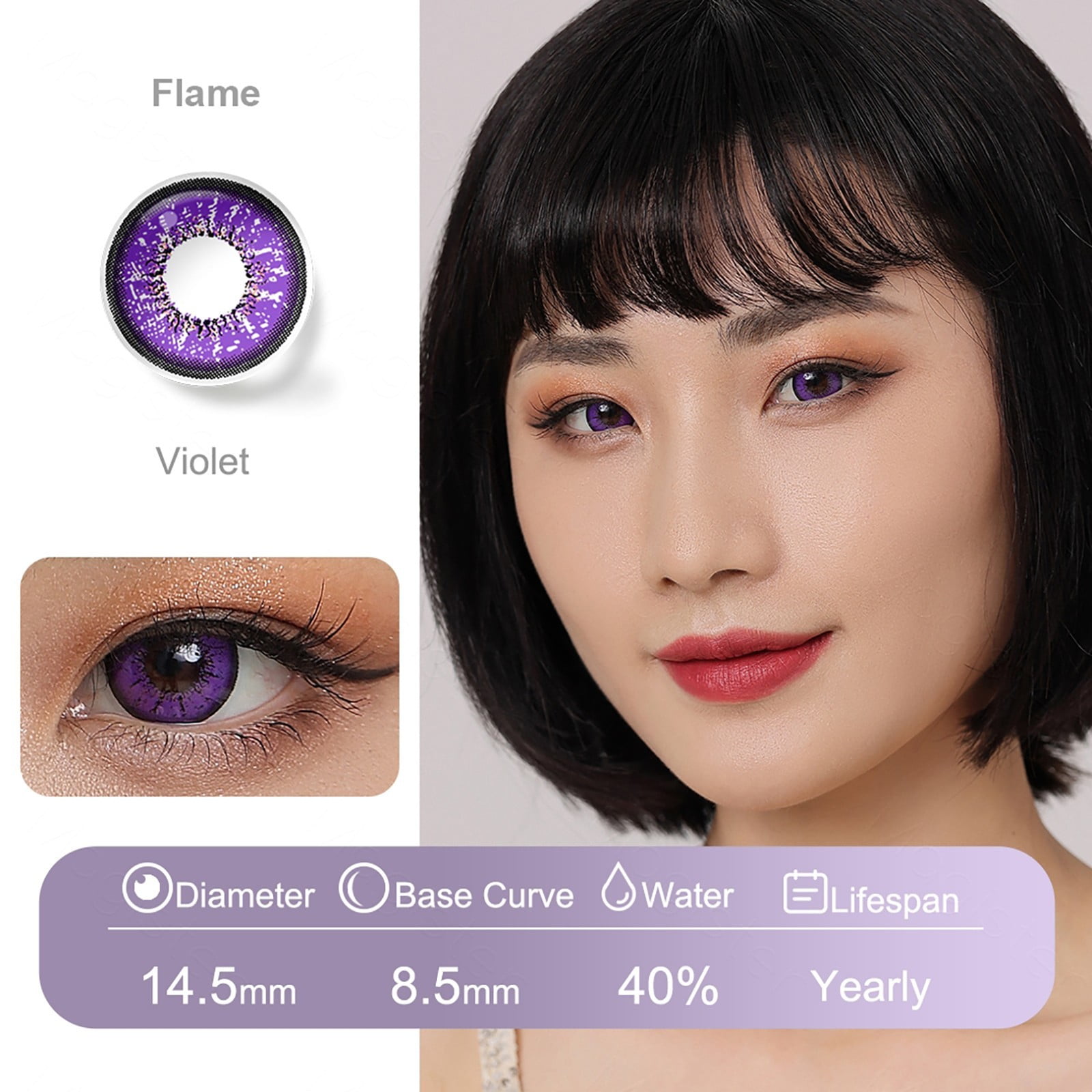 Colored Contact Lenses Holder Box Portable Color Contacts Lens Case ...