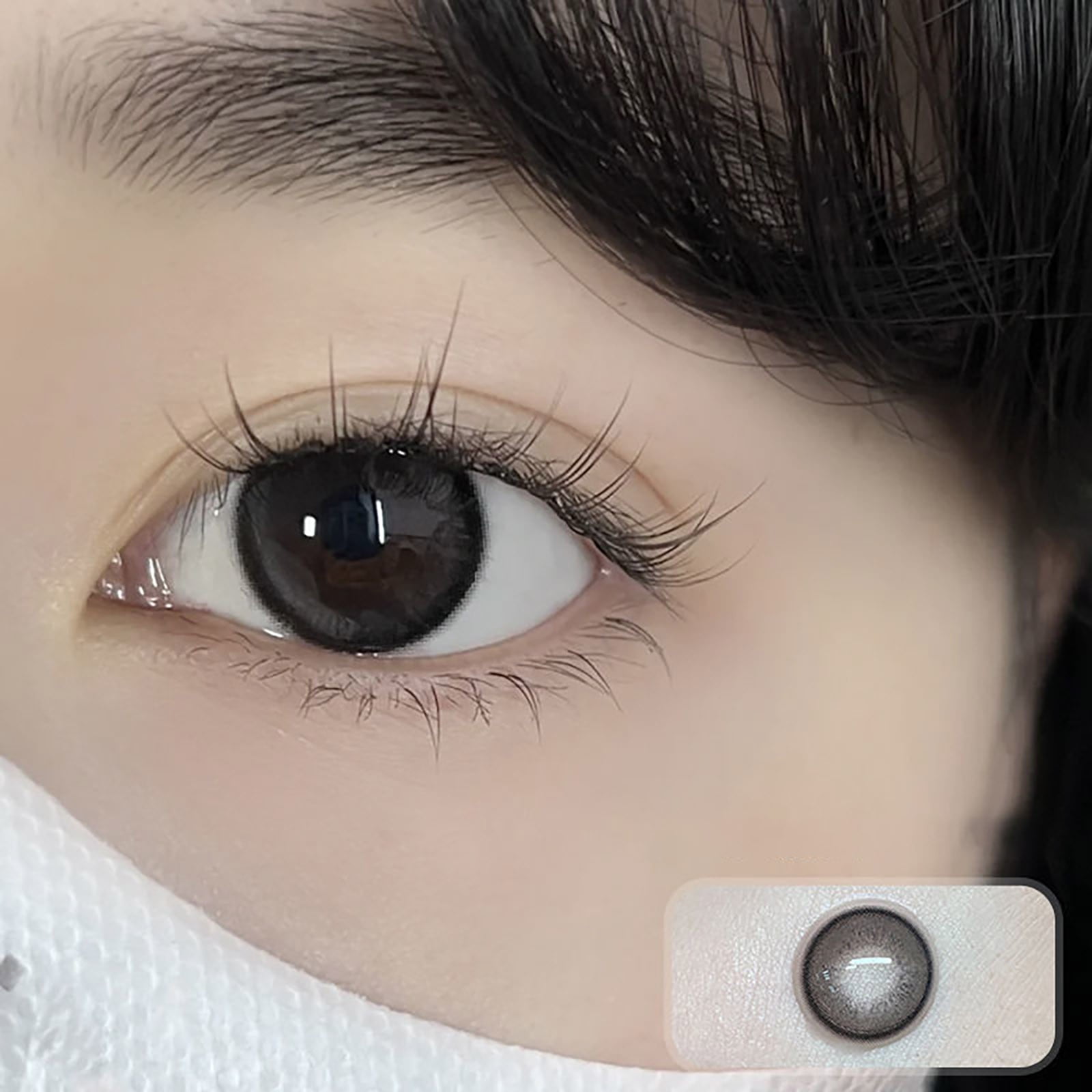 Colored Contact Lenses Holder Box Portable Color Contacts Lens Case with Tweezers Remover Tool ...