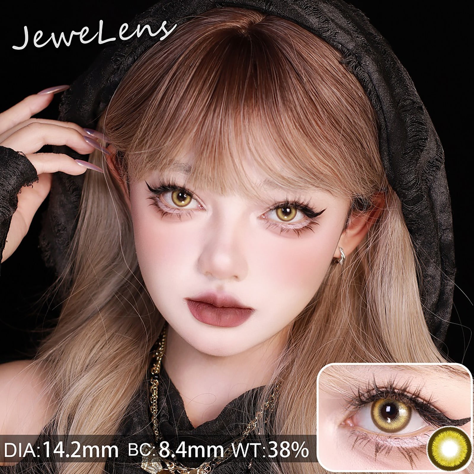 Colored Contact Lenses Holder Box Portable Color Contacts Lens Case with Tweezers Remover Tool ...