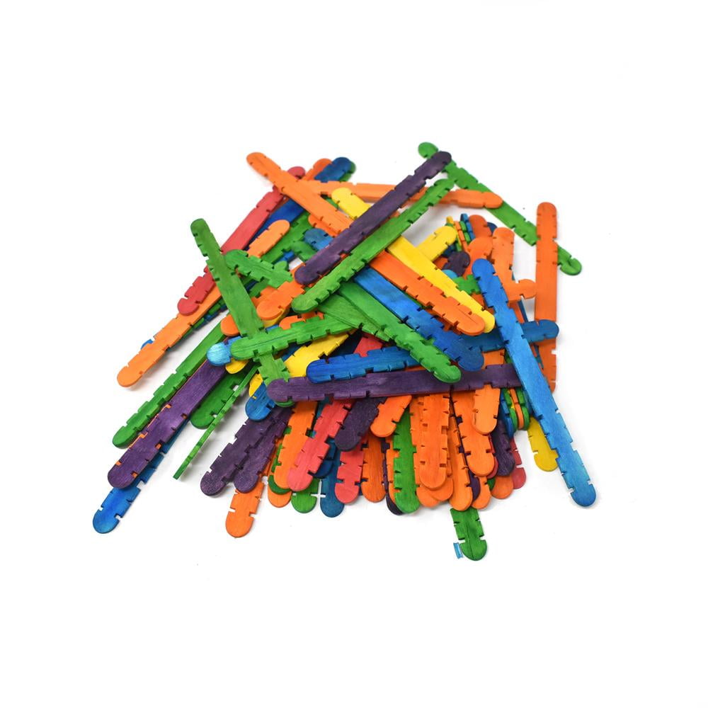 Colored Craft Skill Sticks, 4-1/2-Inch, 80-Piece - Walmart.com