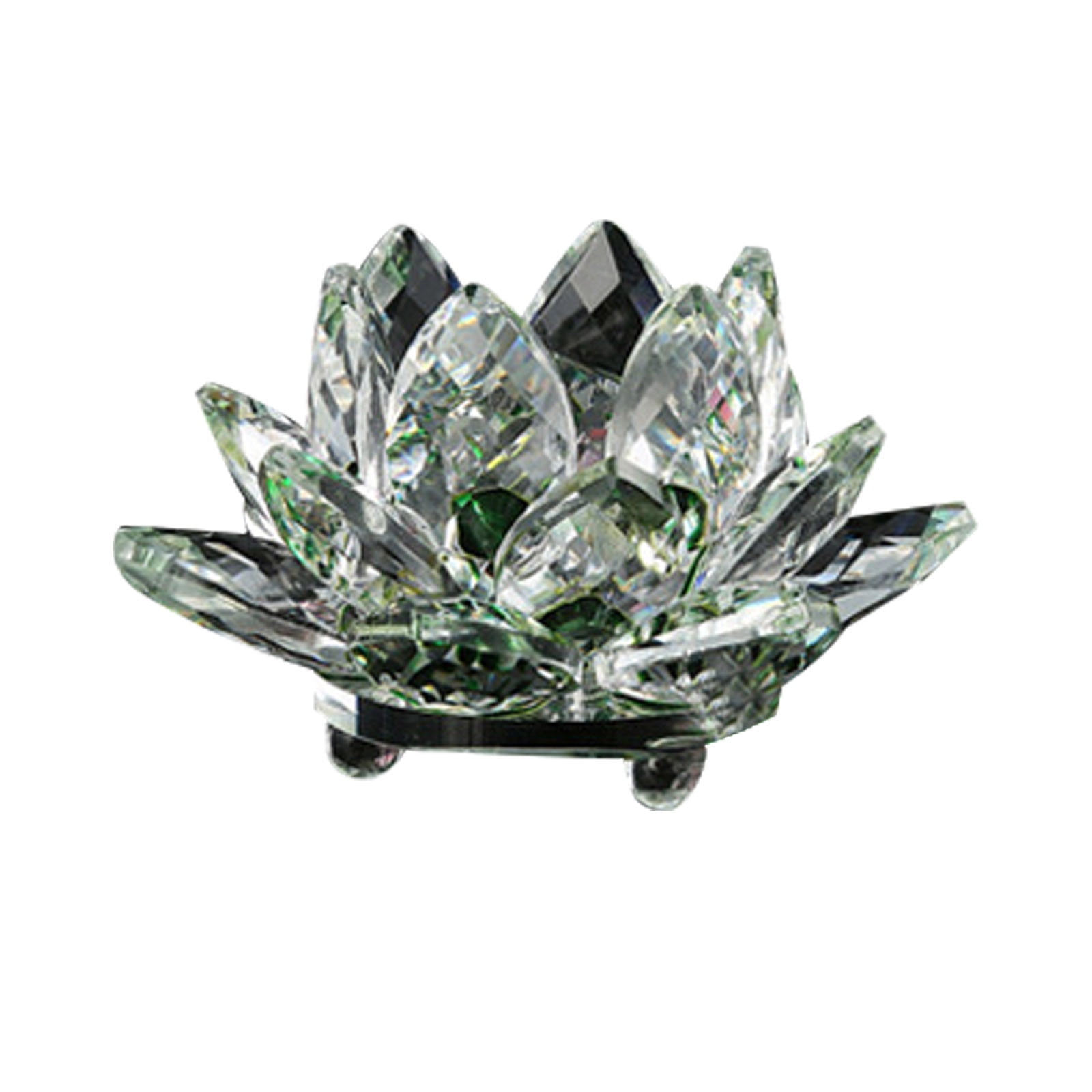 Colored Crystal Glass Candle, Buddhist Candle Tea Lamp for Home Decor ...