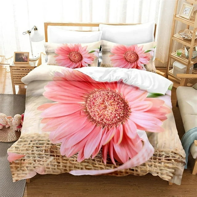 Colored Daisy Bedding Bedroom Flower Duvet Cover Set Girl Bedding Set ...