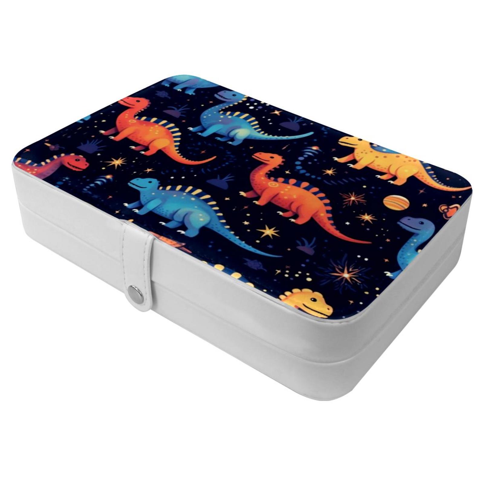 Colored Dinosaur Travel Jewelry Box - Your Portable Treasure Chest for ...