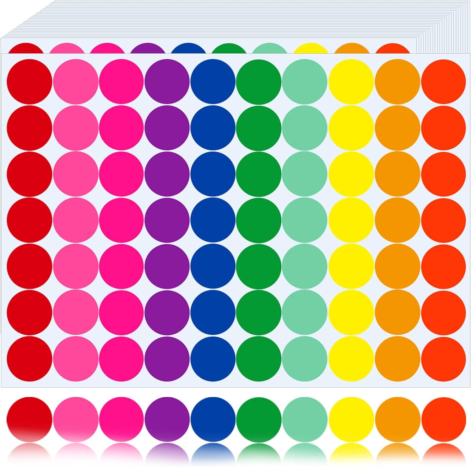 Colored Dot Stickers 700 PCS Color Coding Labels Round Circle Stickers ...
