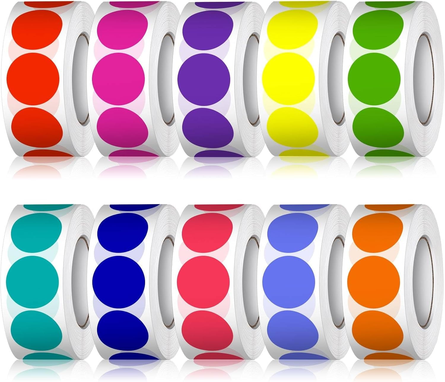 Colored Dot Stickers Round Color Coding Labels Circle Dots Labels Price ...