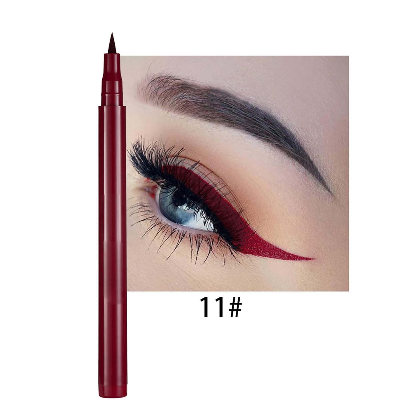 Colored Eyeliner Pencils, Long Lasting Color, Easy Application + Smudge ...