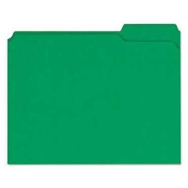 Walmart Colorful Office Reinforced Top-Tab File Folders, 1/3-Cut Tabs ...