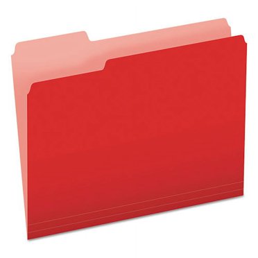Colored File Folders, 1/3-Cut Tabs, Legal Size, Pink/Light Pink, 100 ...