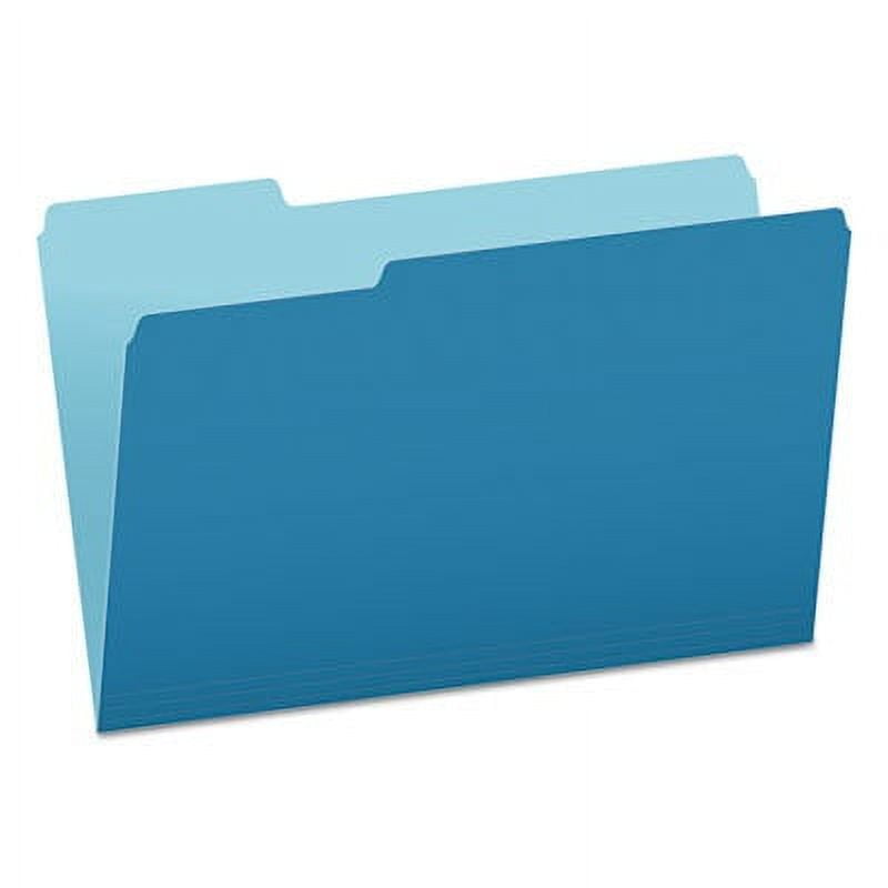 Free Shipping! Colored File Folders, 1/3-Cut Tabs, Legal Size, Blue ...